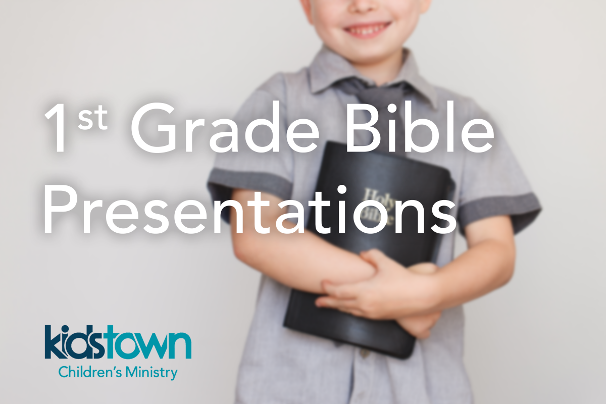 1st Grade Bible Presentation 2018 | Grace Chapel